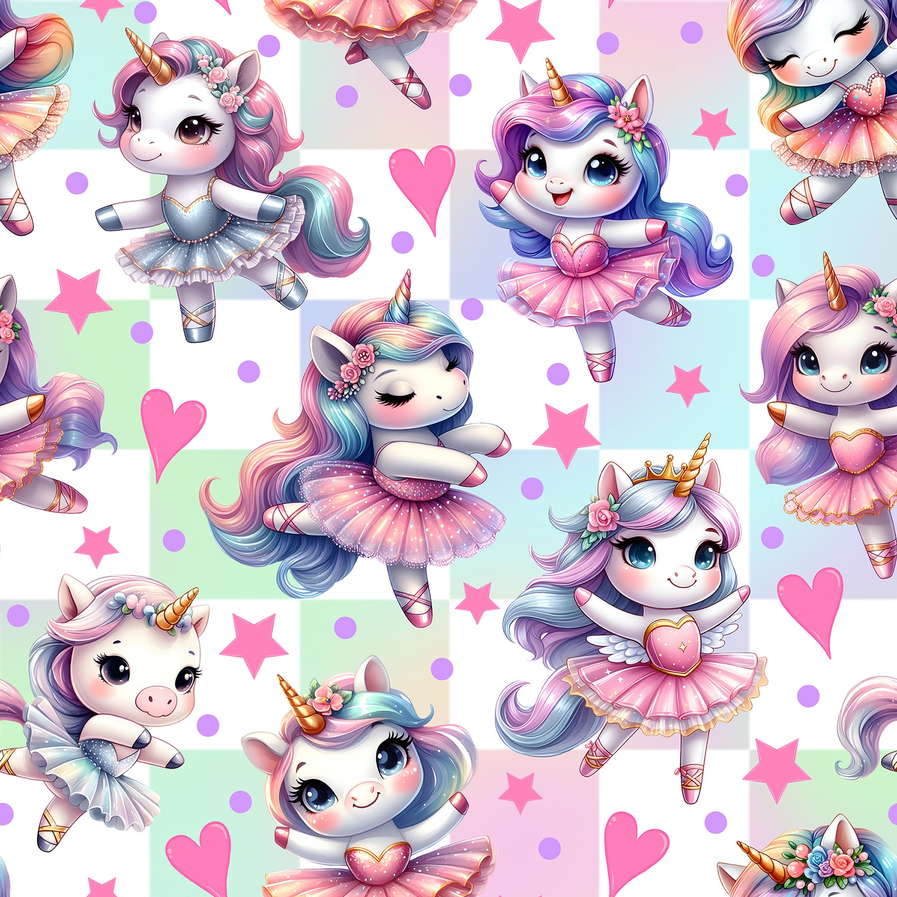 Gracious Unicorns - Regular Scale - Jersey Knit – Angry Ballerina Fabrics