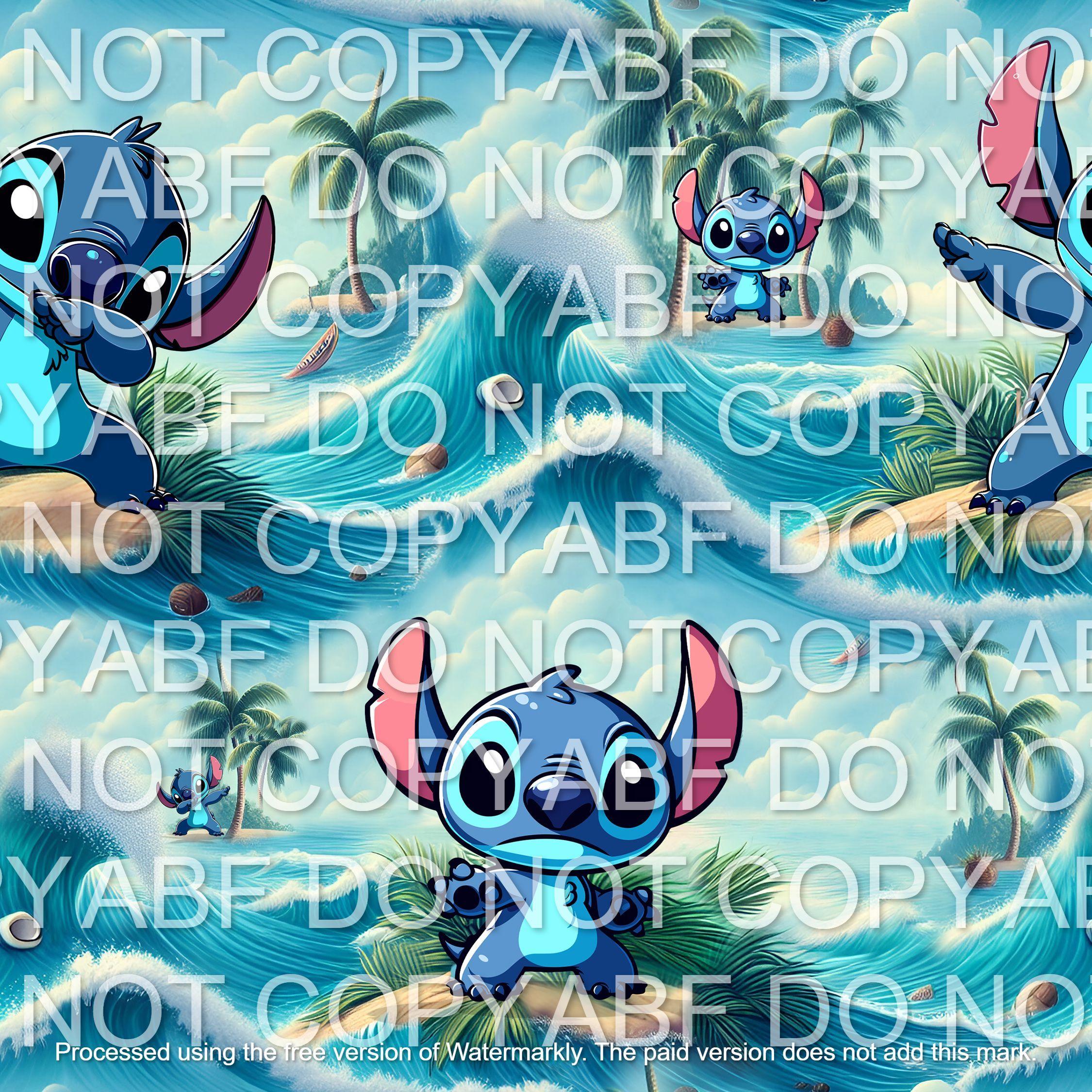 Alien, wave - Regular Scale - Jersey Knit – Angry Ballerina Fabrics