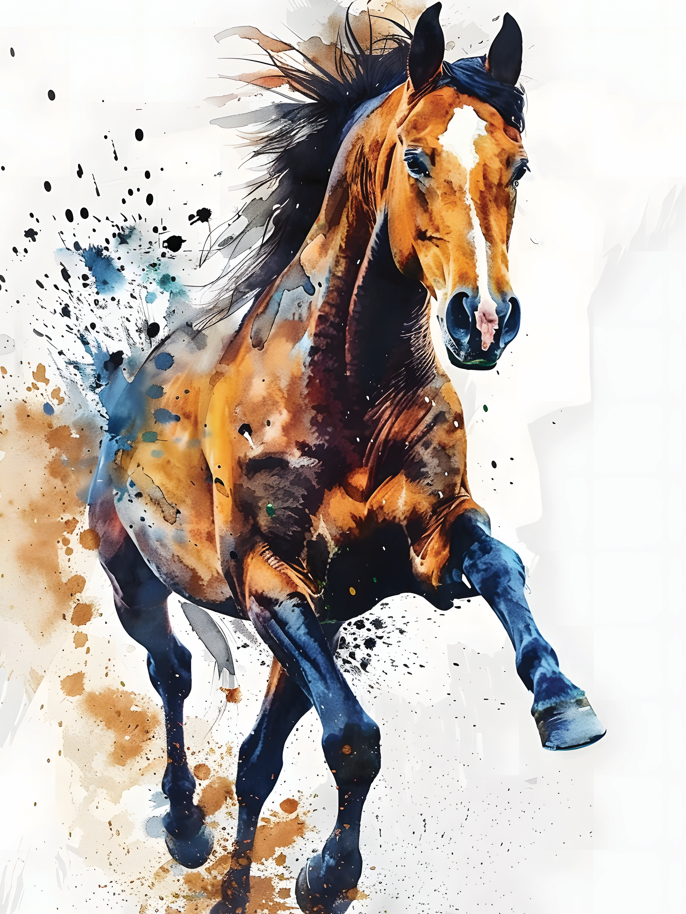 Animal, Horse - Large Panel – Angry Ballerina Fabrics