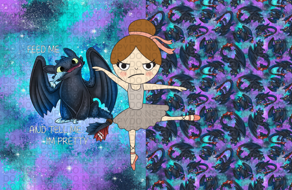 Dragon BFF - Small Blanket *Exclusive Design* – Angry Ballerina Fabrics